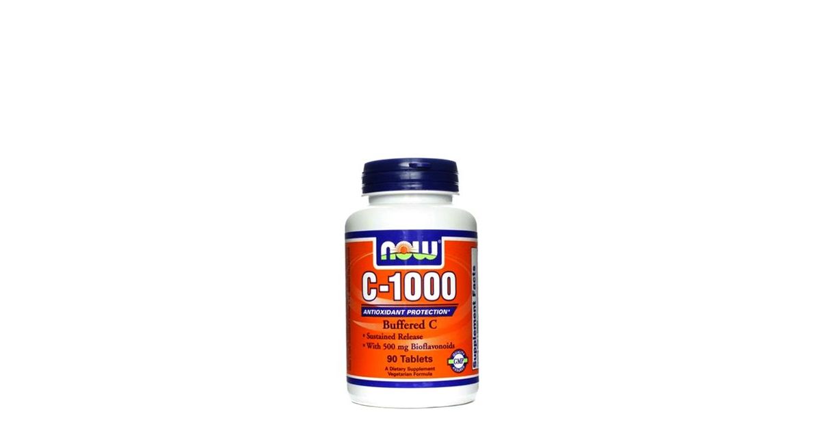 NOW - C-1000 BUFFERED - SUSTAINED RELEASE - WITH 250 MG BIOFLAVONOIDS - 90 TABLETTA - gymstore ...