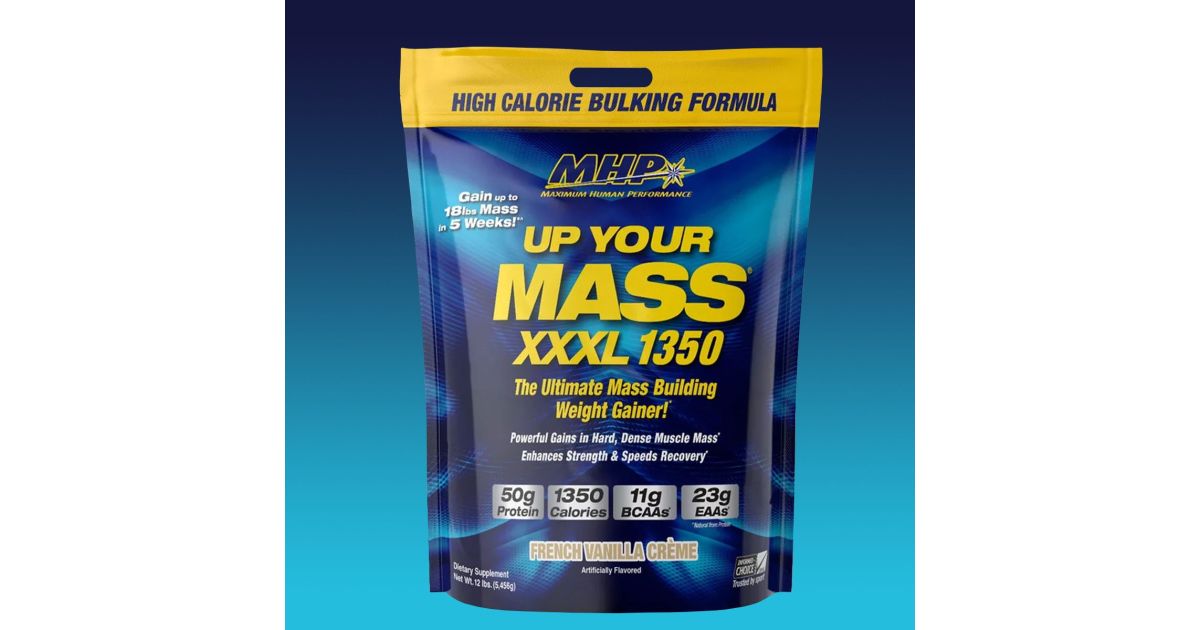 MHP - UP YOUR MASS XXXL 1350 - ULTIMATE MASS BUILDING WEIGHT GAINER ...