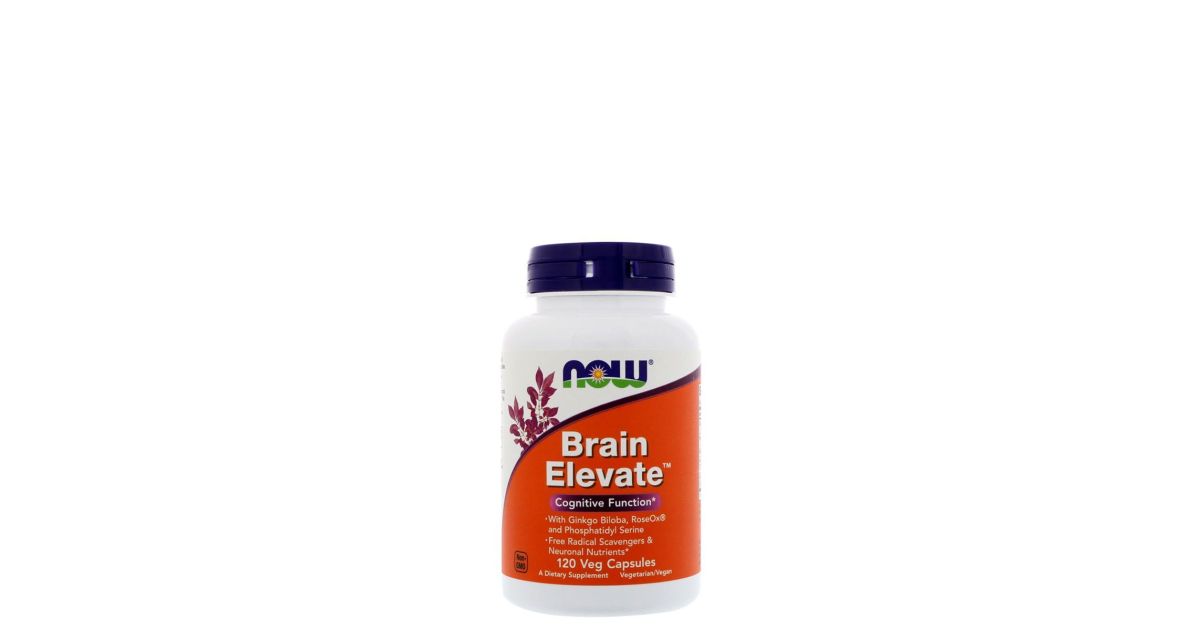 NOW - BRAIN ELEVATE - WITH GINKGO, ROSEOX AND PHOSPHATIDYL SERINE - 120 ...