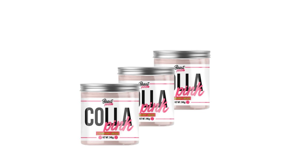 BEAST PINK - COLLA PINK - COLLAGEN DRINK POWDER - 3 x 240 G - gymstore ...