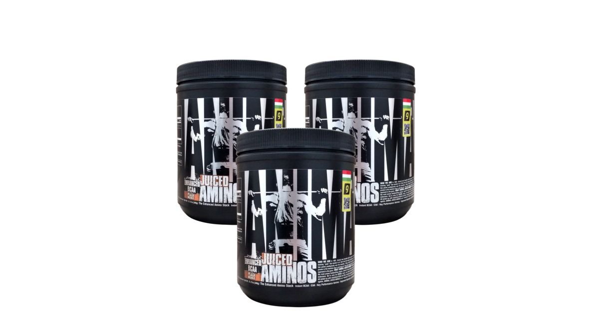 UNIVERSAL - ANIMAL JUICED AMINOS - THE ENHANCED AMINO STACK - 3 x 368 G ...