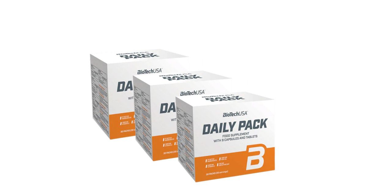 BioTech USA - DAILY PACK - ULTIMATE MULTIVITAMIN PACKS - 3 X 30 CSOMAG ...