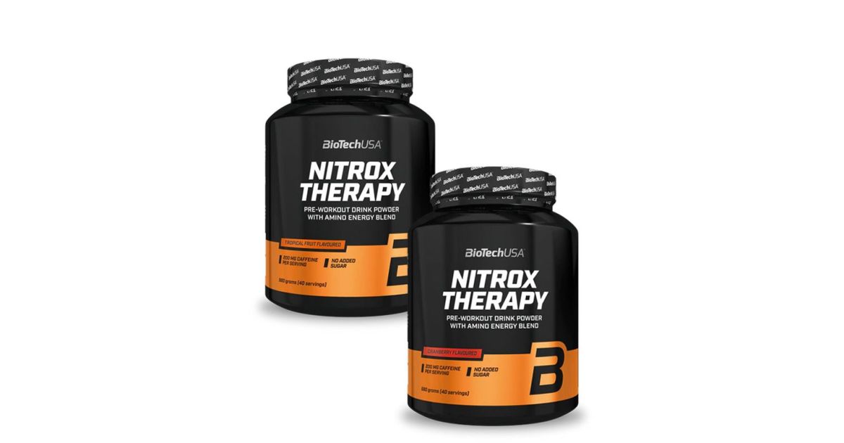 BioTech USA - NITROX THERAPY - PRE-WORKOUT FORMULA - 2 X 680 G ...