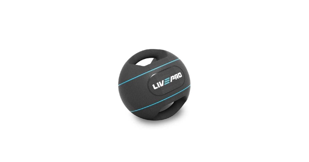 LIVEPRO - DOUBLE GRIP MEDICINE BALL - DOUBLE GRIP MEDICINE BALL - 4 KG ...