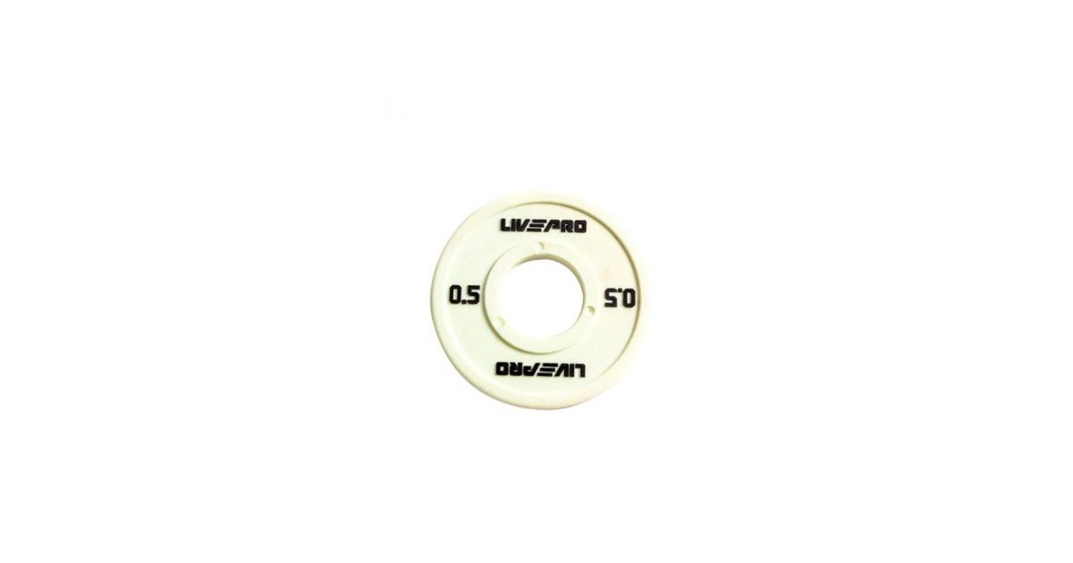 LIVEPRO - URETHANE CHANGE PLATE - URETÁN OLIMPIAI SÚLYTÁRCSA - 0,5 KG ...