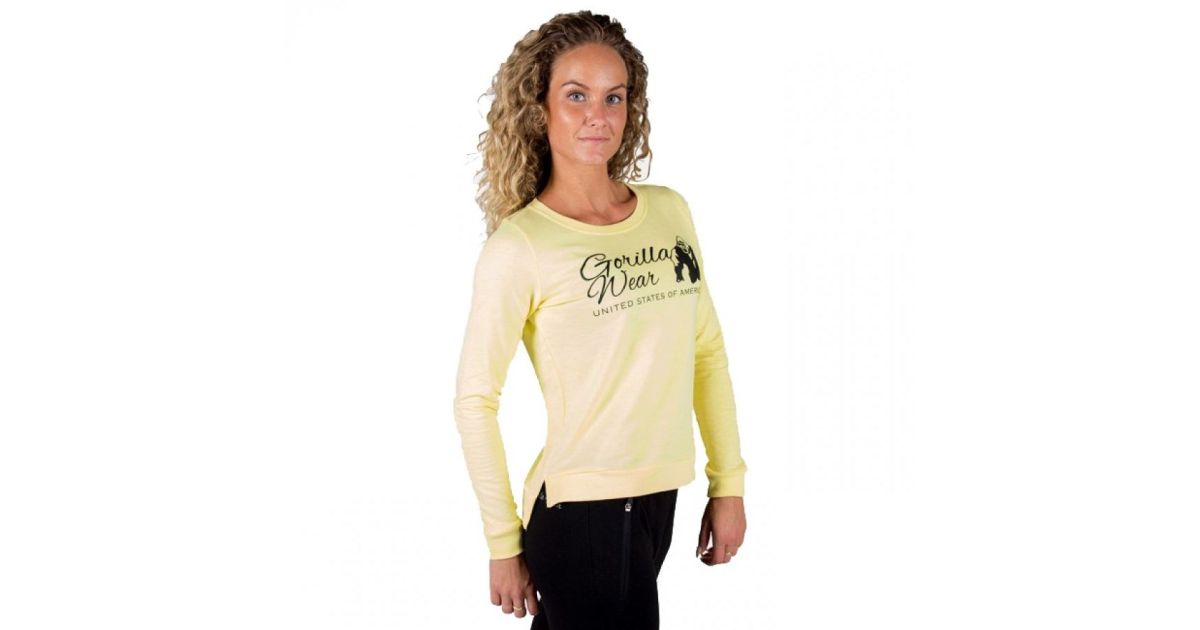 GORILLA WEAR - RIVIERA SWEATSHIRT - YELLOW - NŐI PULÓVER - SÁRGA ...