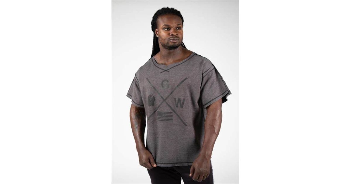 GORILLA WEAR - SHELDON WORKOUT TOP - GRAY - FÉRFI PÓLÓ - SZÜRKE ...