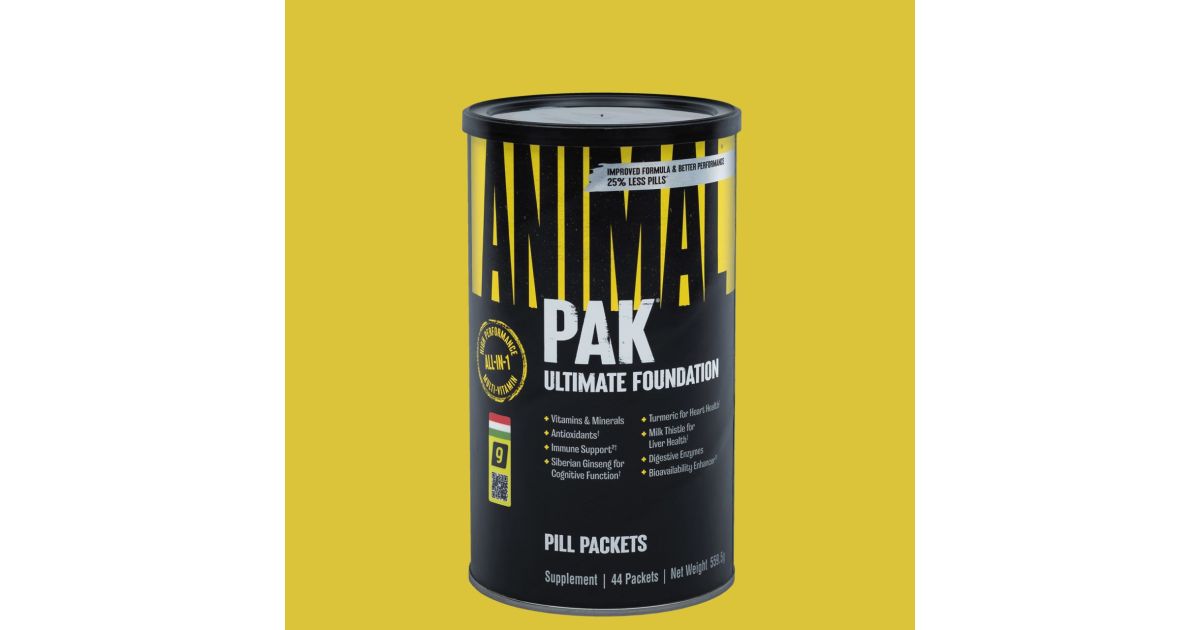 UNIVERSAL - ANIMAL PAK IMPROVED FORMULA - ULTIMATE FOUNDATION - 44 PAK ...