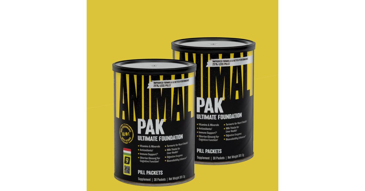 UNIVERSAL - ANIMAL PAK IMPROVED FORMULA - ULTIMATE FOUNDATION - 2 x 30 ...