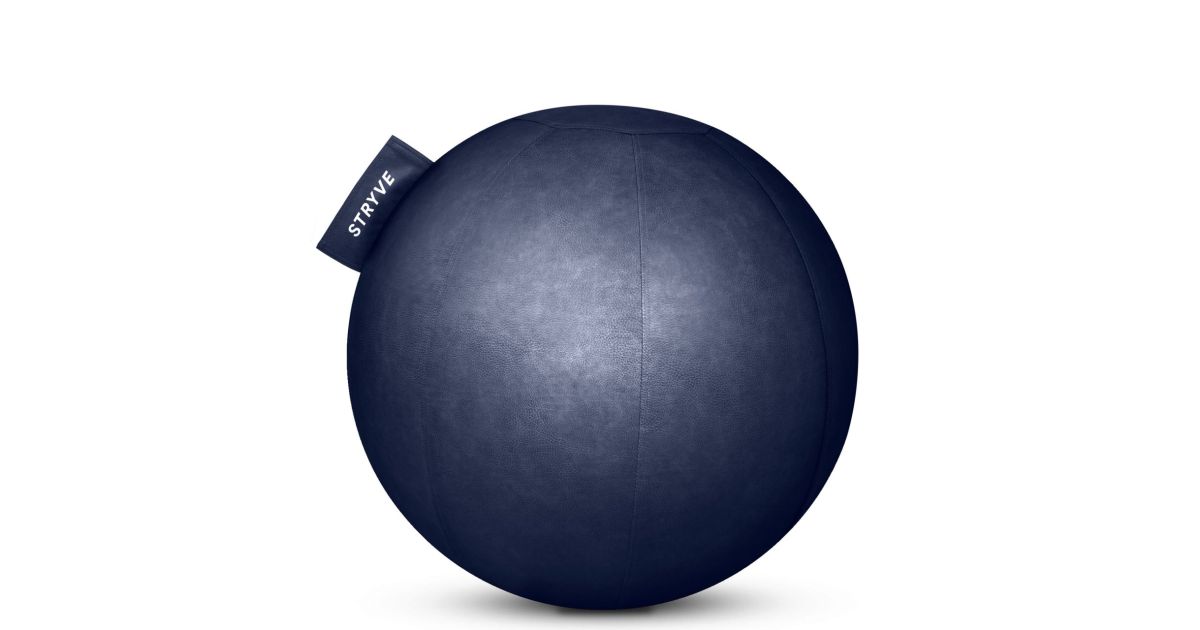 STRYVE - ACTIVE BALL - SZINTETIKUS BŐR GIMNASZTIKAI LABDA - KÉK - 65 CM ...