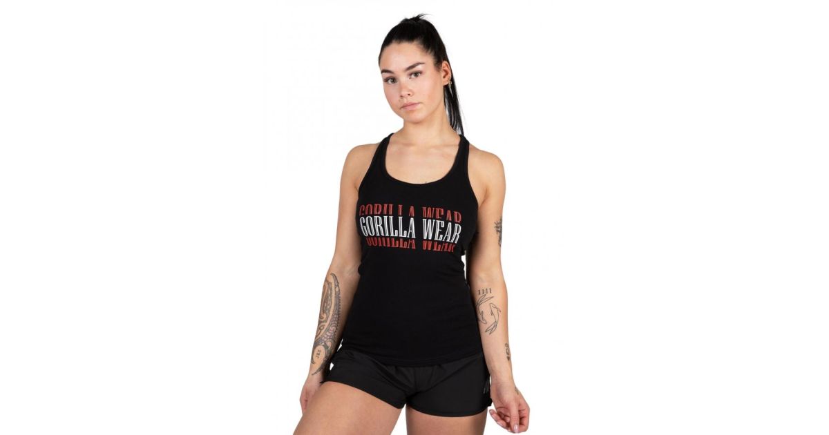 GORILLA WEAR - VERONA TANK TOP - NŐI TRIKÓ - FEKETE - gymstore.hu ...